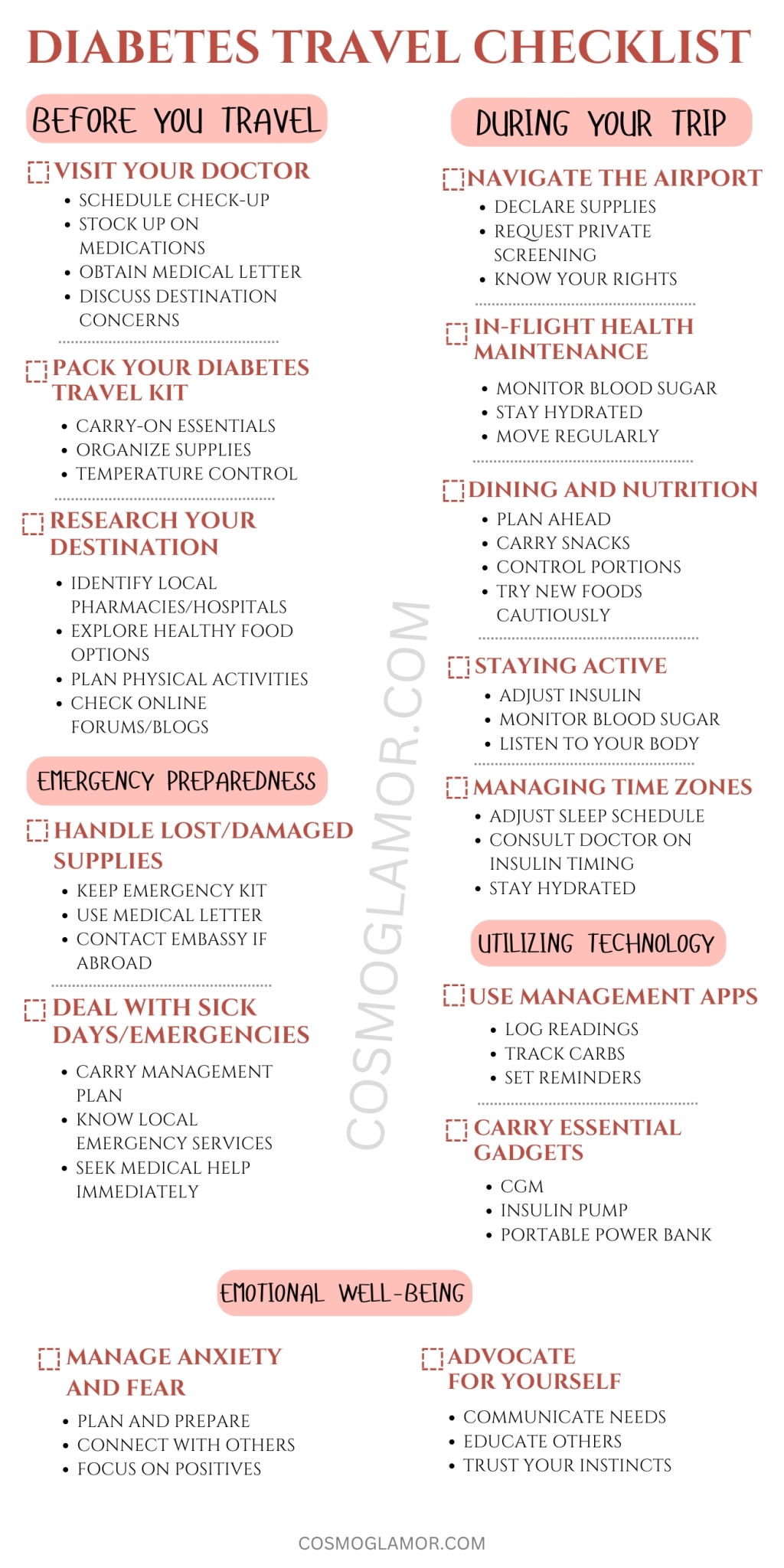 Travel with Diabetes: Your Ultimate Guide – CosmoGlamor