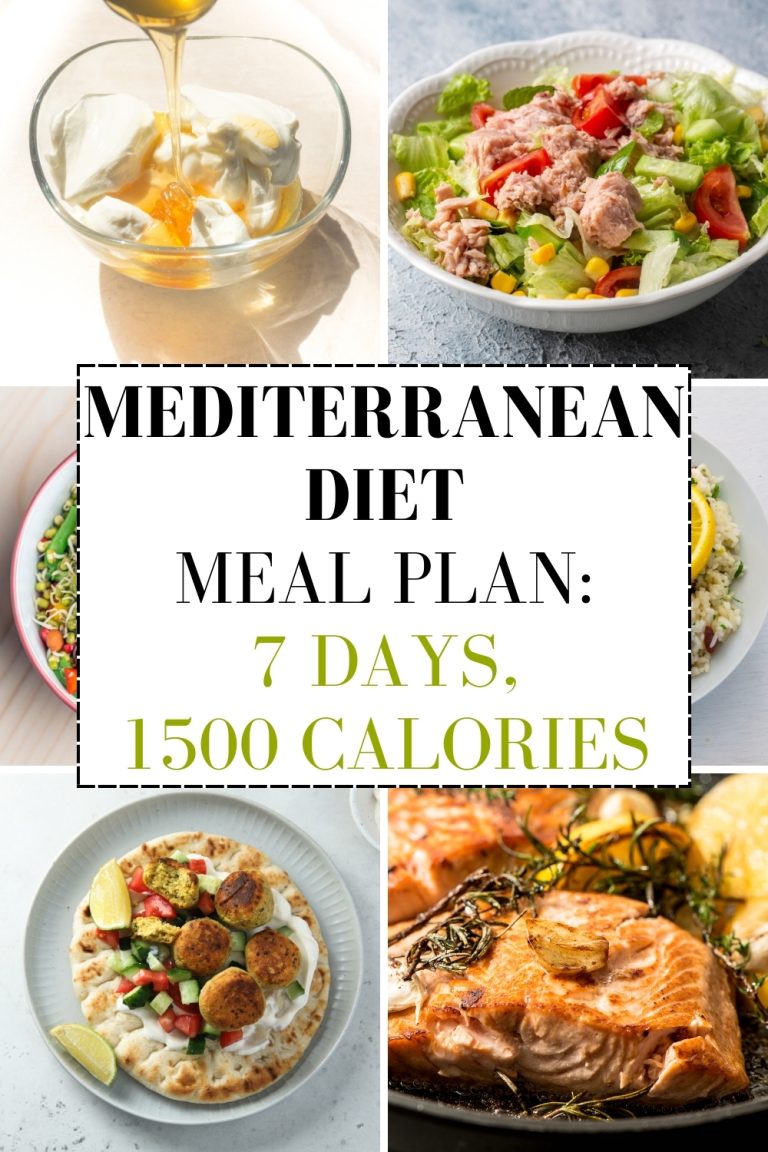Mediterranean Diet 1500 Calorie Meal Plan: Your 7-Day Guide to ...